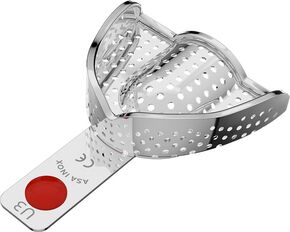 Jäljennöslusikka S perforoitu yläleuka retentiolla - Perforoidut ...