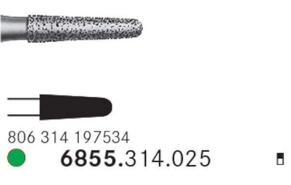 Timant 6855/025FG fissuura kapea pyöreäpää - Hiontatimantit ...